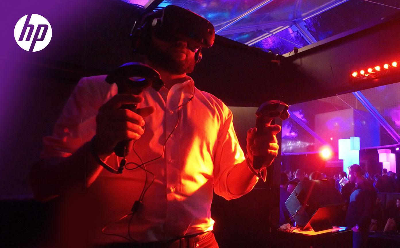 HP Multiplayer Spectator Sport VR Experience at CES | Groove Jones