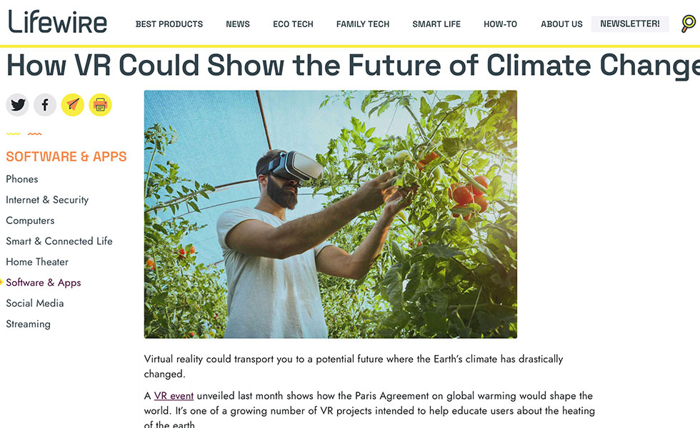 How VR Could Show the Future of Climate Change | Groove Jones