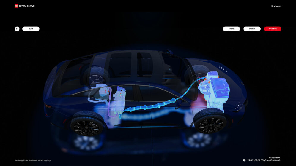 Toyota Crown WebGL Virtual Showroom Interactive Vehicle Configurator ...