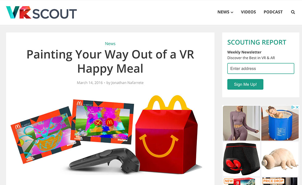 Painting Your Way Out of a VR Happy Meal – SXSW McDonald’s Experience | Groove Jones