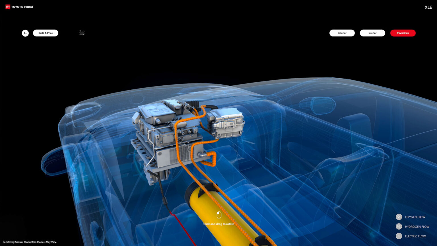Toyota Mirai WebGL Interactive Configurator Experience Highlights a ...