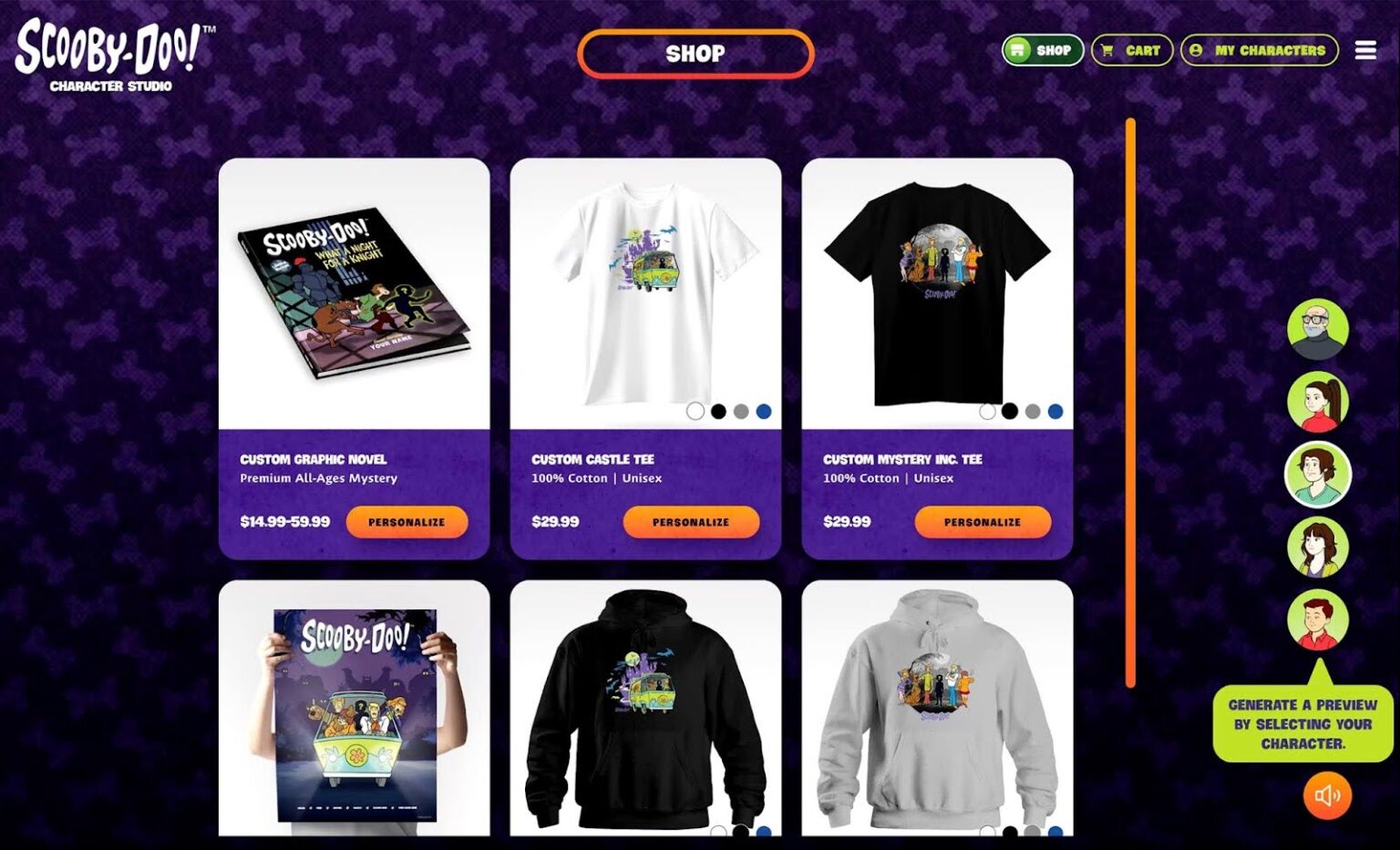 Scooby-Doo Character Studio an Interactive Customized Collectible E ...