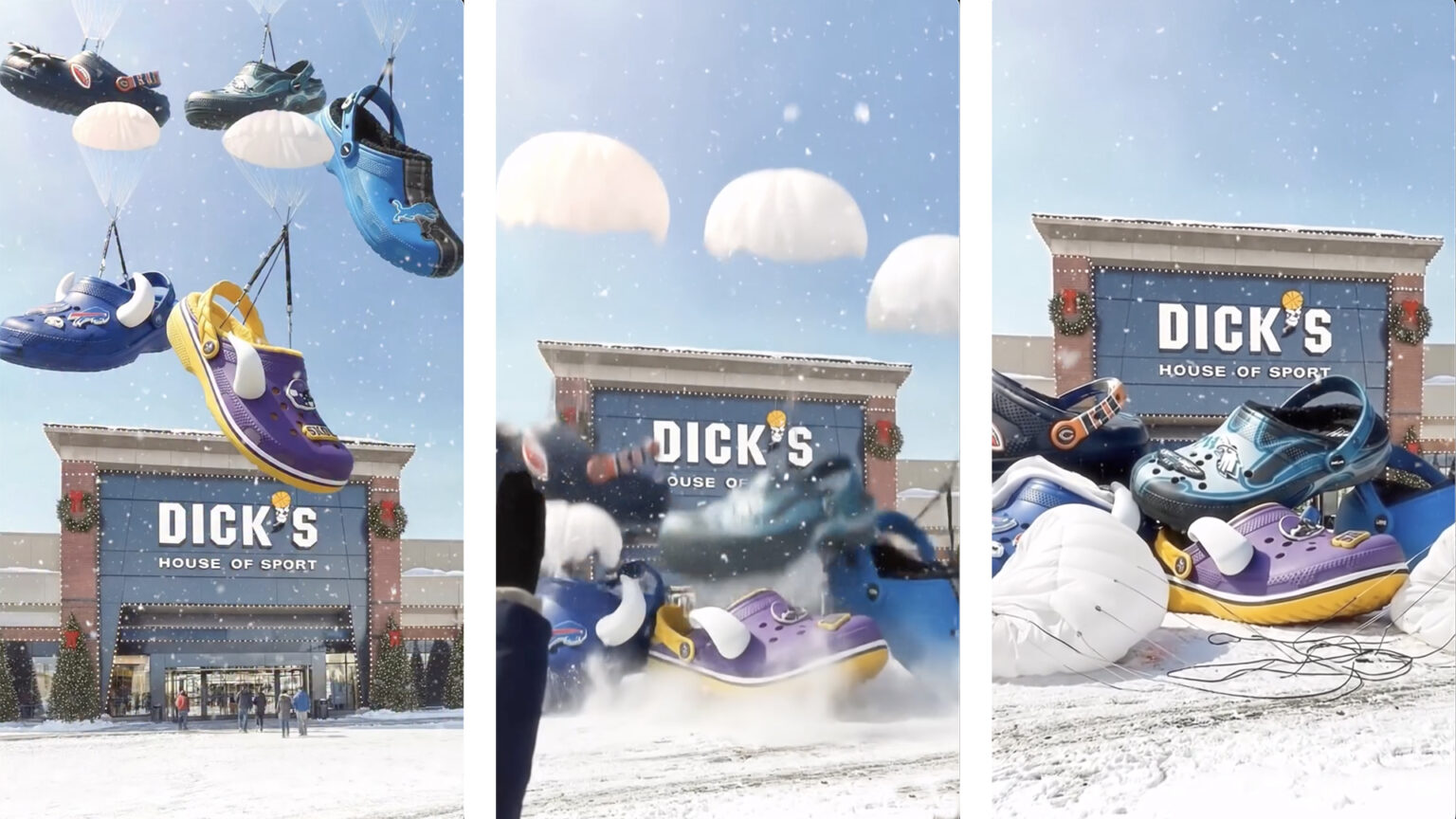 DICK’S Sporting Goods FOOH Holiday Campaign for Crocs NFL Collection