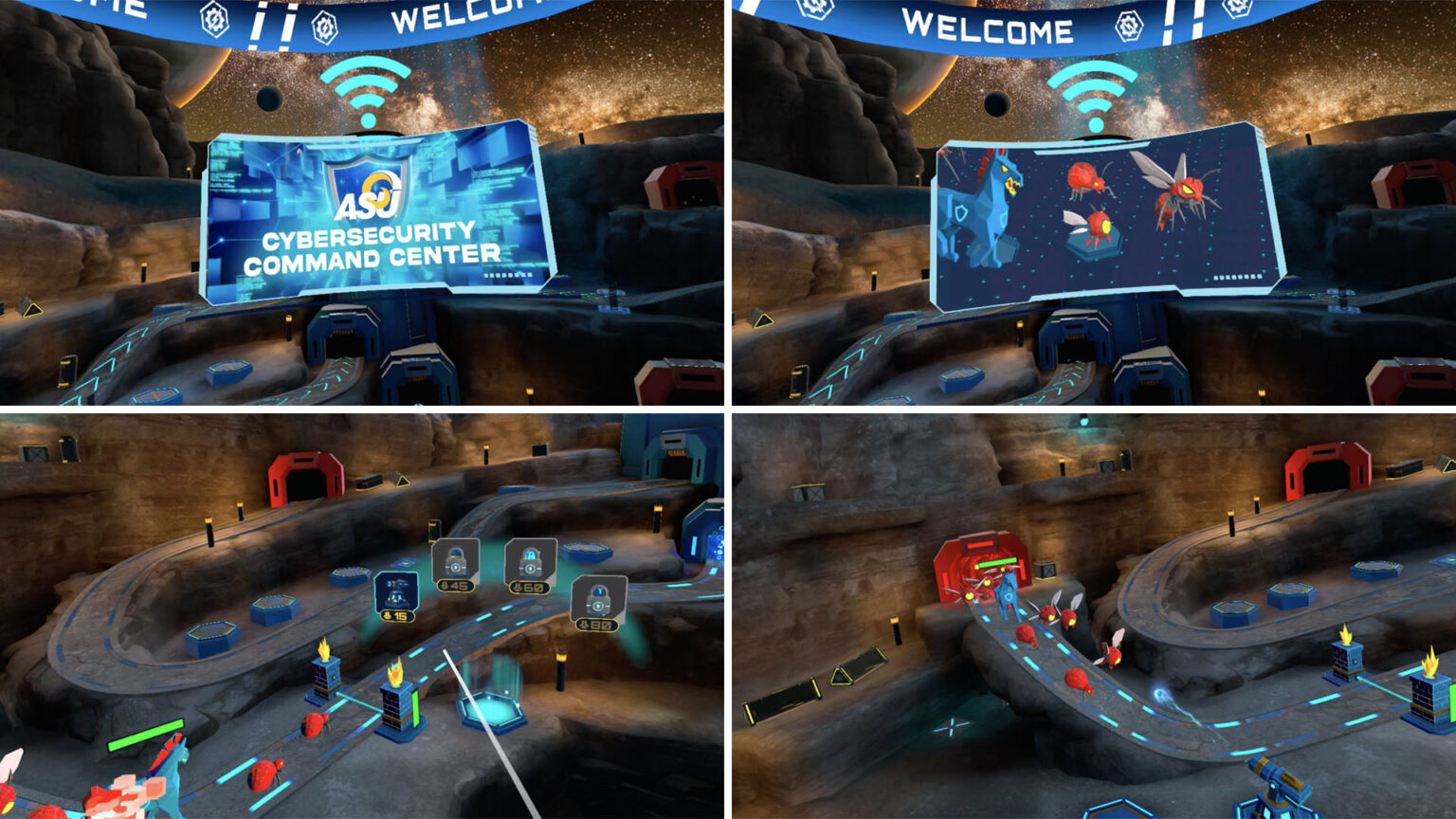 Cybersecurity Command Center VR for ASU Mobile STEM Lab | Groove Jones